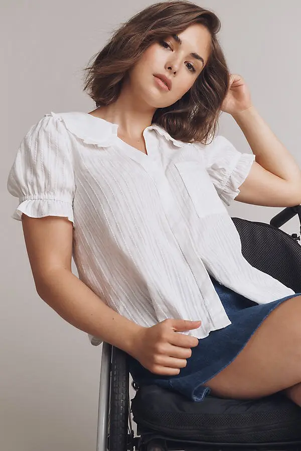 PILCRO Keira Blouse - White