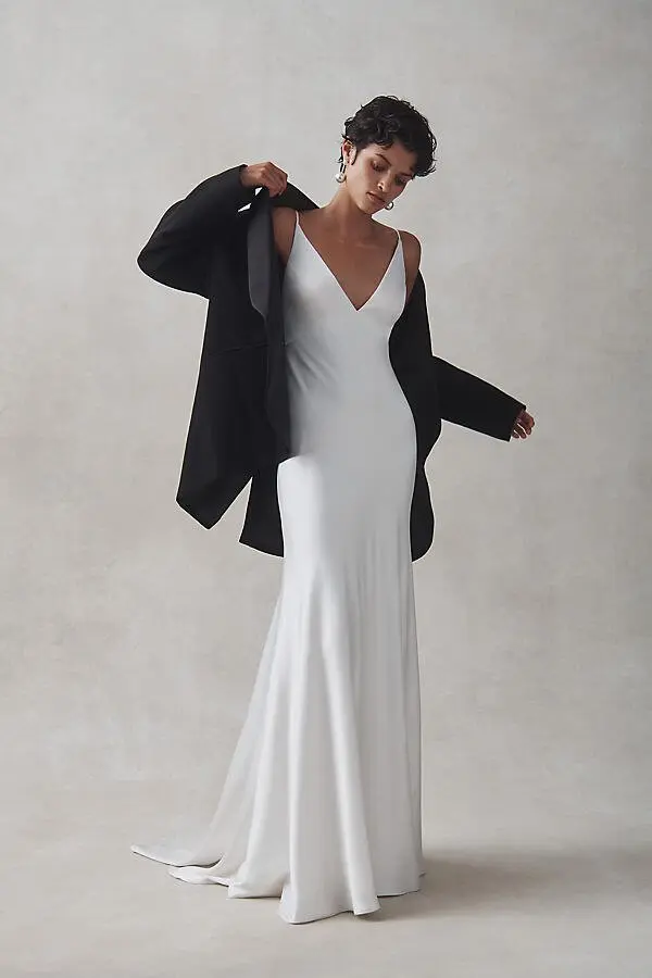 wedding dress bias cut CLARA