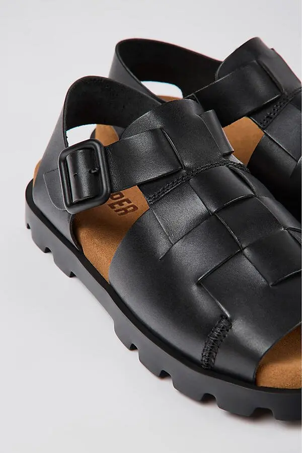 Camper Brutus Fisherman Sandals - Black