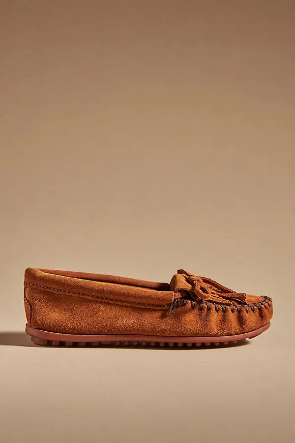 Minnetonka Kilty Moccasins - Brown