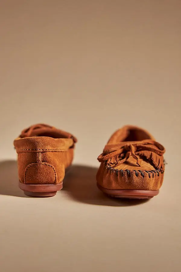 Minnetonka Kilty Moccasins - Brown