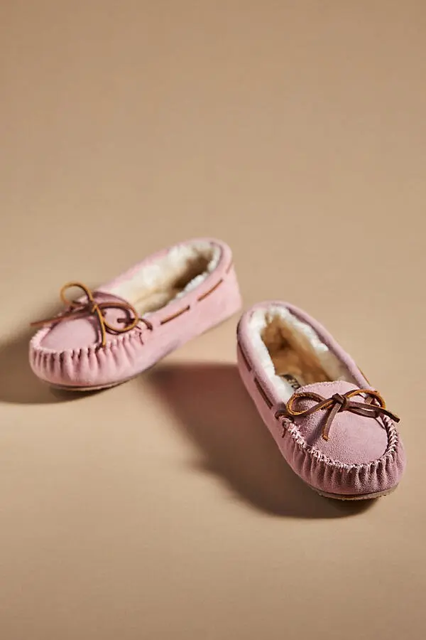Minnetonka Cally Moccasins - Pink