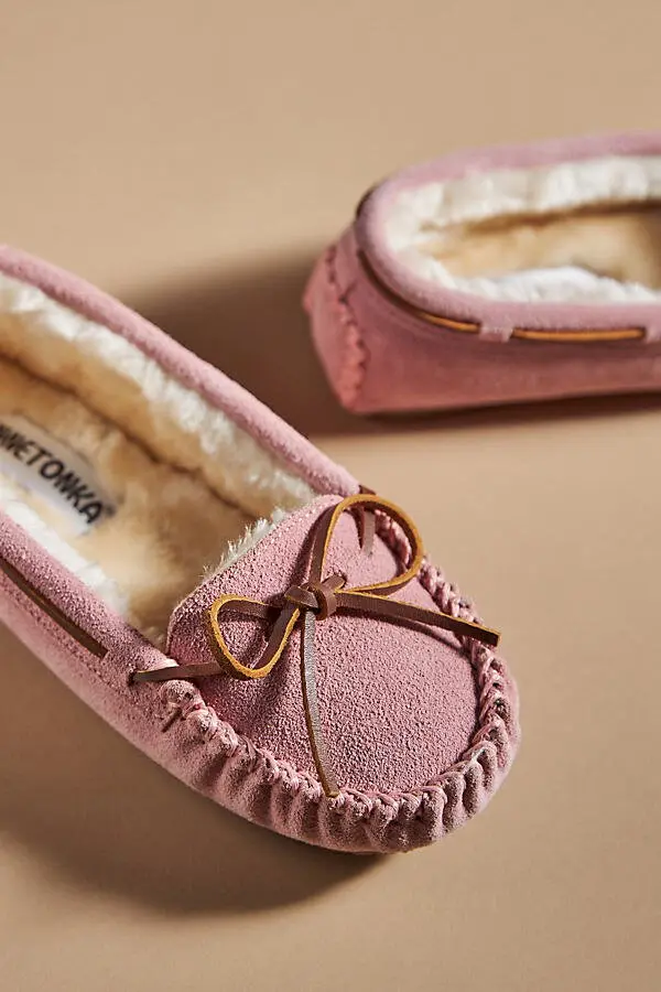 Minnetonka Cally Moccasins - Pink
