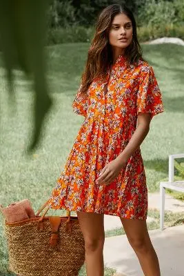 knee length dresses for ladies Ro's Garden Ro's Garden Vibeka Mini Dress main image 0