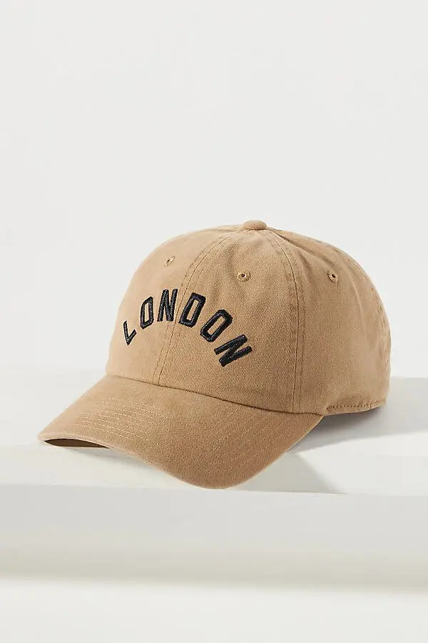 Anthropologie Wanderlust London Baseball Cap - Khaki