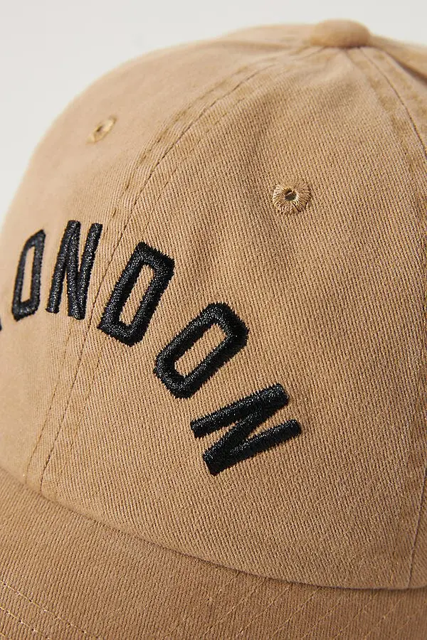 Anthropologie Wanderlust London Baseball Cap - Khaki