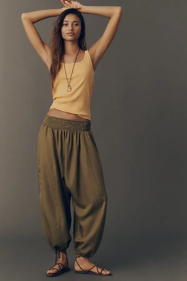 PILCRO Scoop-neck Tank Top - Chamois