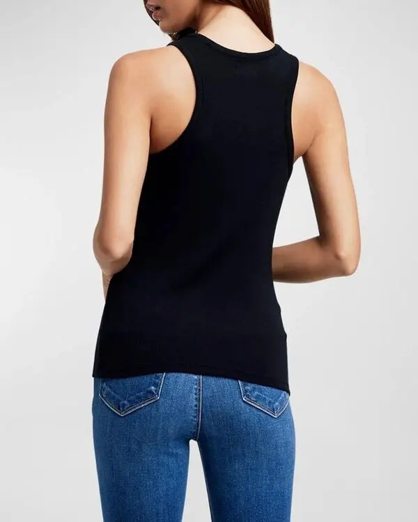 L & APOS;AGENCE L'agence Nia Racer Back Tank - Black