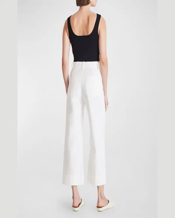 APIECE APART Cotton Canvas Merida Pants - Cream