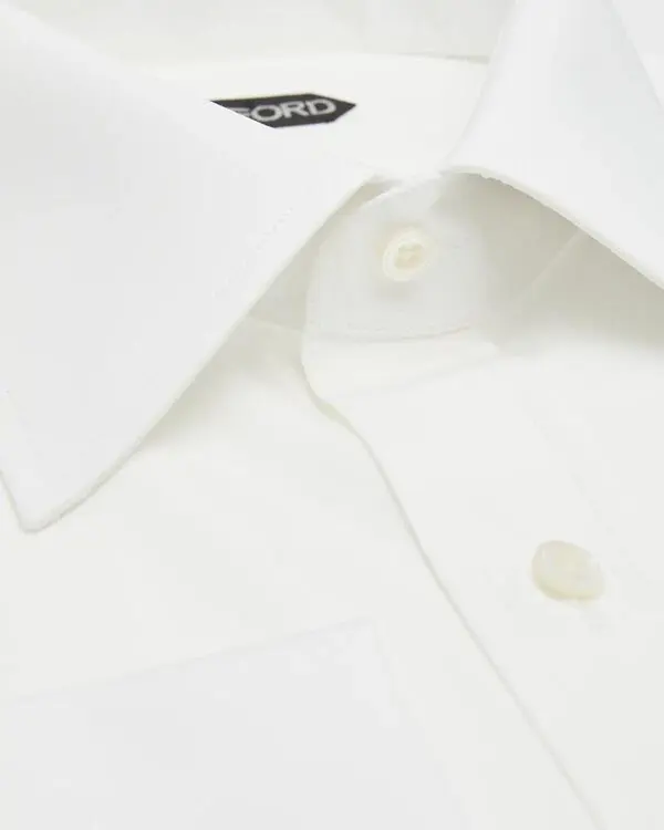 TOM FORD Apos;s French Cuff Slim Fit Dress Shirt - White Solid