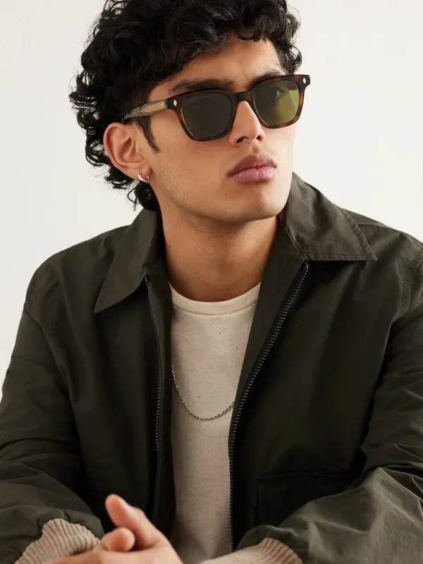 Garrett Leight Broadway D-frame Sunglasses - Tortoiseshell