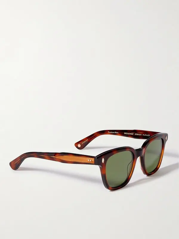 Garrett Leight Broadway D-frame Sunglasses - Tortoiseshell