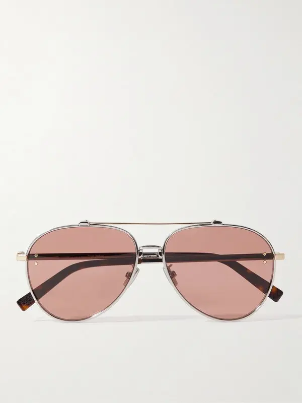 Dior Cd Diamond A1u Aviator Sunglasses - Gold