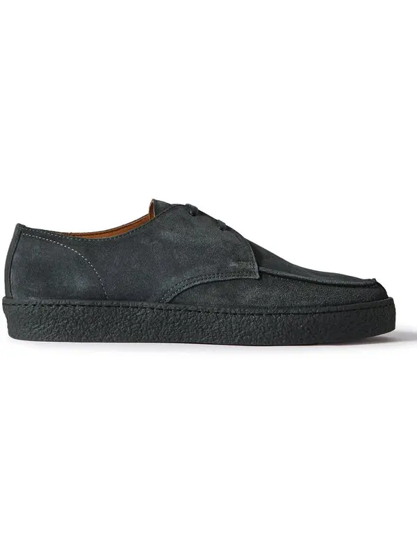 Mr P. Larry Regenerated Suede Evolo® Derby Shoes In Gray  display picture 2