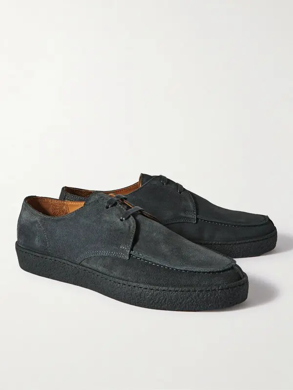 Mr Porter Larry Regenerated Evolo Suede Derby  Men’s Shoes Mr. P Gray 11 Mr P. - Larry Regenerated Suede by evolo® Derby Shoes - Gray  main image 2