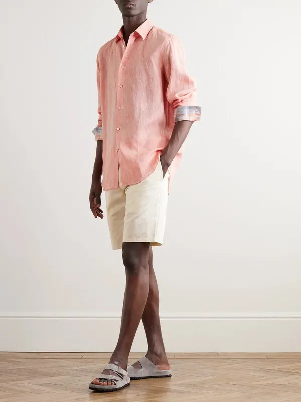 Paul Smith Straight-leg Linen Shorts