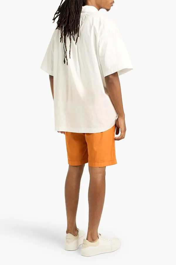 Canali Cottonblend Twill Shorts