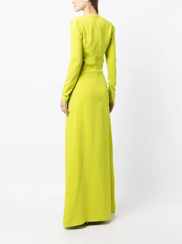 Elie Saab Crystal-embellished Cut-out Dress