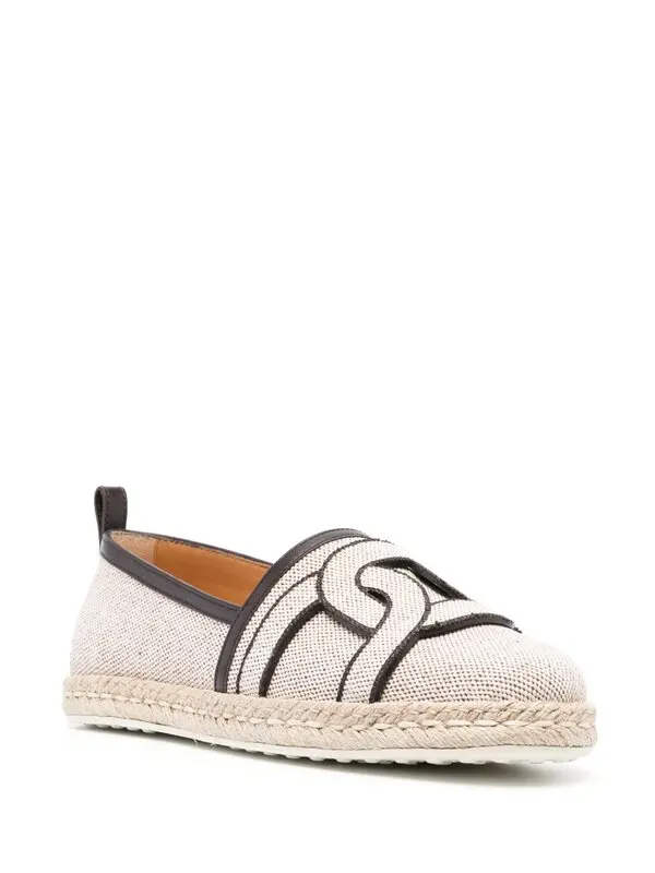 TOD'S Kate Piped-trimming Espadrilles