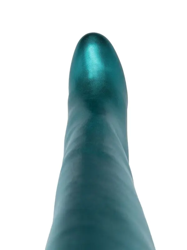 MAISON SKORPIOS Adriana 90mm Knee-high Boots - Blue
