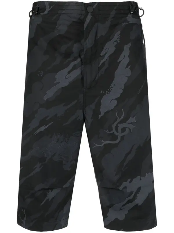 MAHARISHI Camouflage-print Wide Leg Shorts