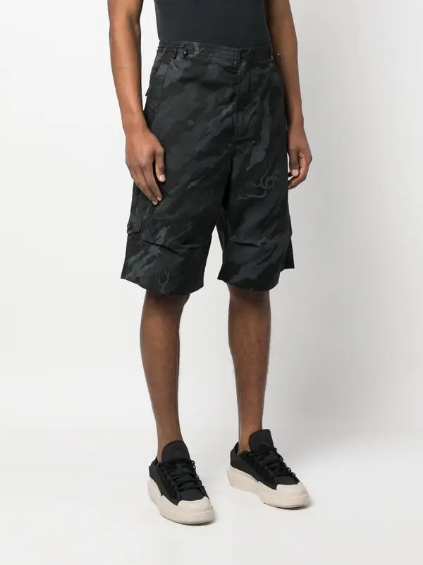 MAHARISHI Camouflage-print Wide Leg Shorts