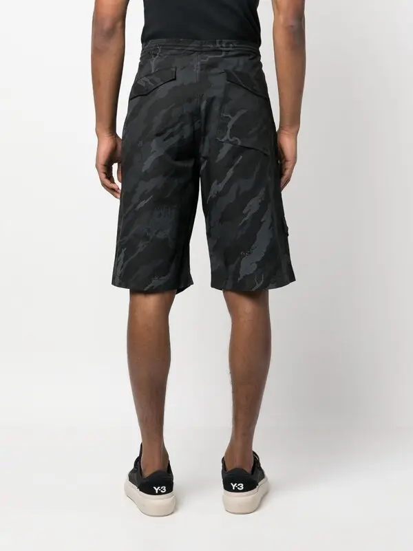 MAHARISHI Camouflage-print Wide Leg Shorts