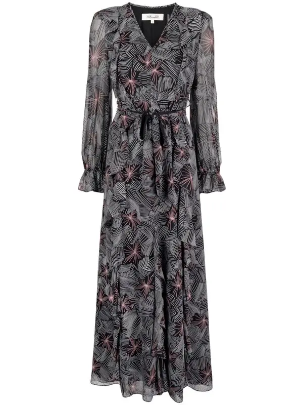 Diane Von Furstenberg Geometric-print Midi Dress