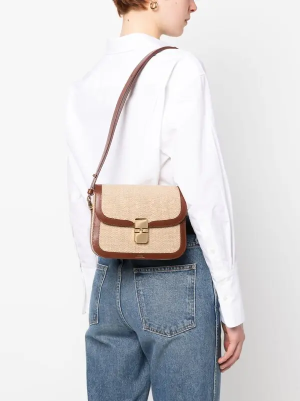 A.p.c. Grace Woven Shoulder Bag