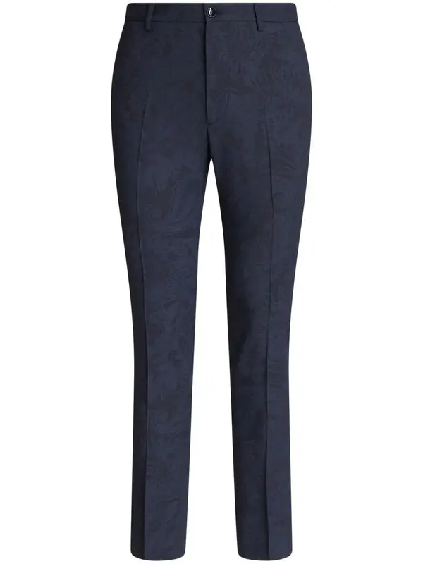 Etro Patterned Jacquard Trousers