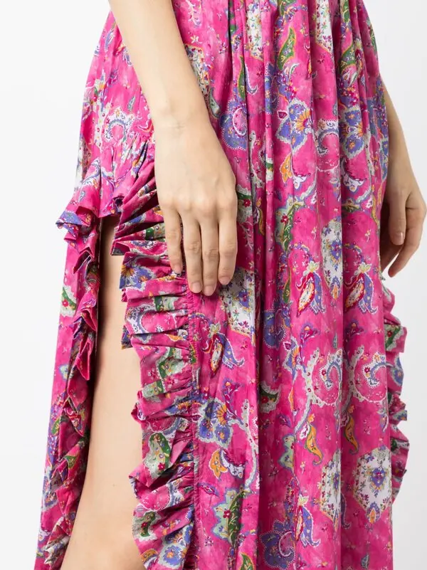 Caroline Constas Margo Floral Long Dress