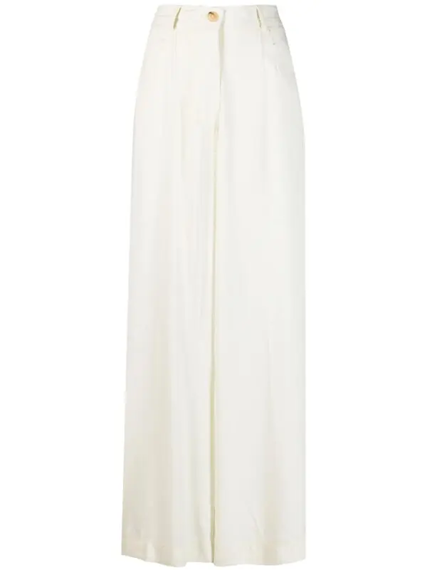 FORTE_FORTE High-waisted Wide-leg Trousers