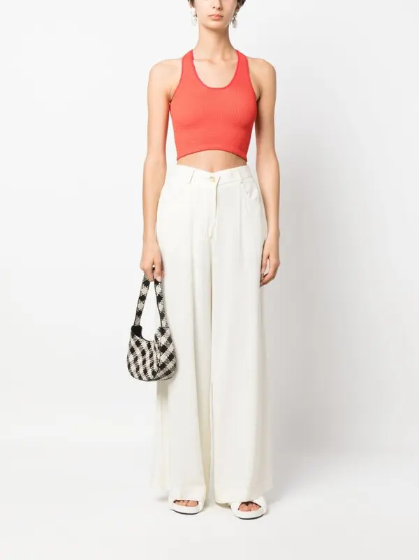 FORTE_FORTE High-waisted Wide-leg Trousers