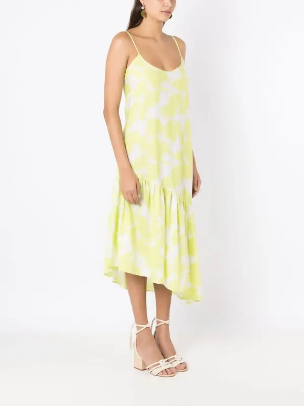 Armani Exchange Abstract-print Asymmetric Dress