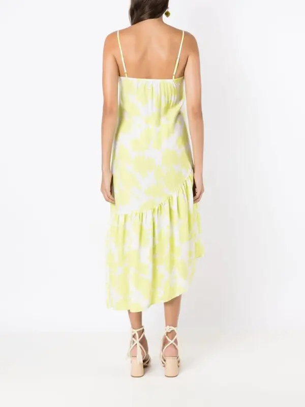Armani Exchange Abstract-print Asymmetric Dress