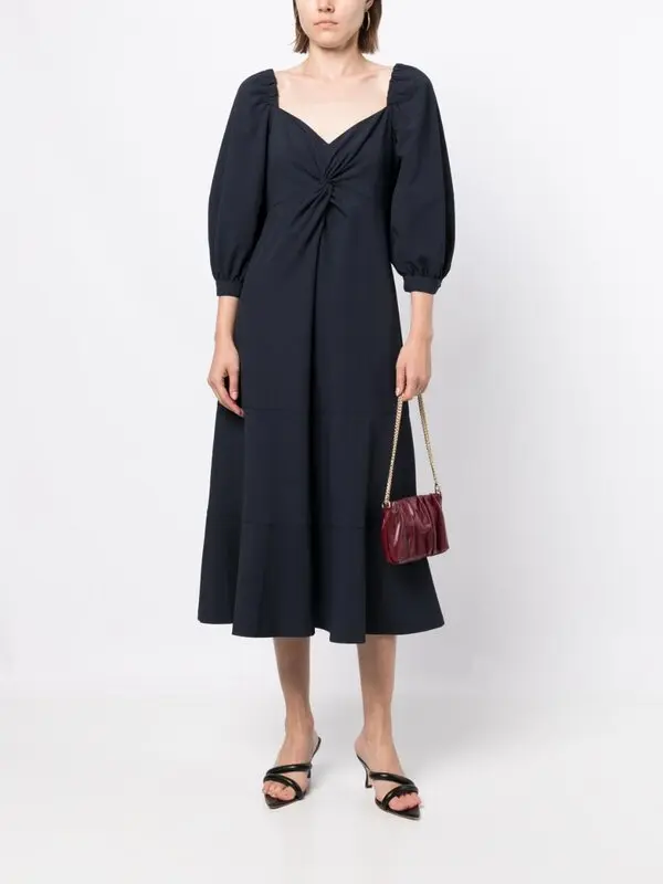 Cinq À Sept Kristina Bishop-sleeves Midi Dress