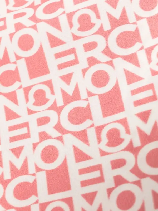 Moncler Logo-print Swimsuit - Pink