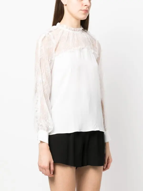 Pinko Chantilly Lace Blouse
