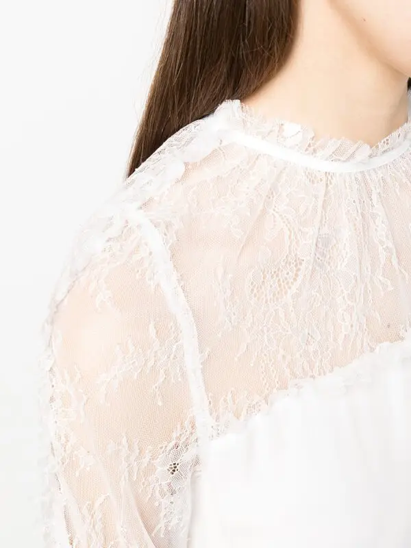 Pinko Chantilly Lace Blouse