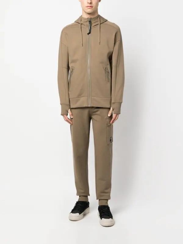 C.P. COMPANY Side Logo-patch Track Pants - Brown