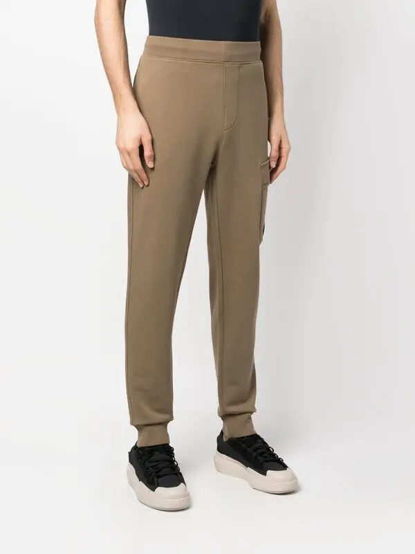 C.P. COMPANY Side Logo-patch Track Pants - Brown