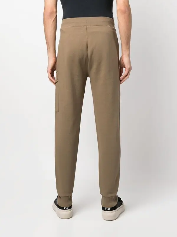 C.P. COMPANY Side Logo-patch Track Pants - Brown