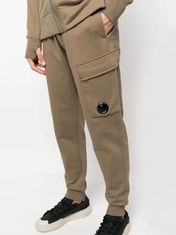 C.P. COMPANY Side Logo-patch Track Pants - Brown