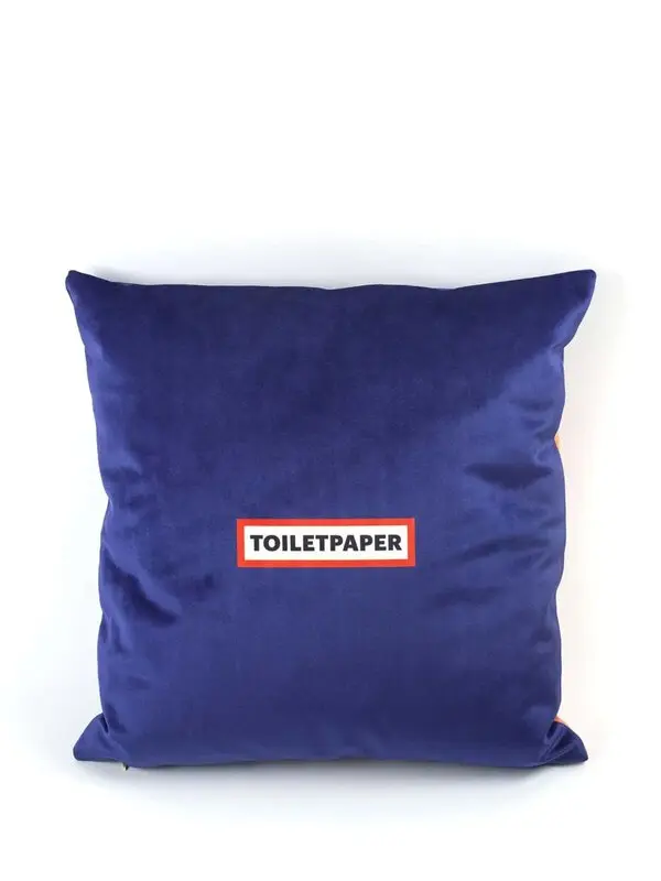 SELETTI Cuscino Rossetti Photograph-print Cushion - Blue