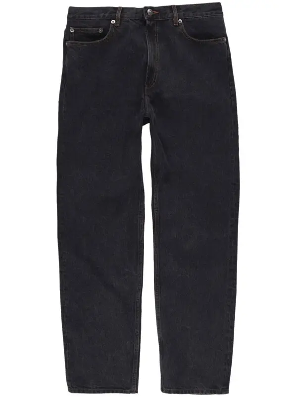 A.p.c. Contrast-stitch Straight-leg Jeans