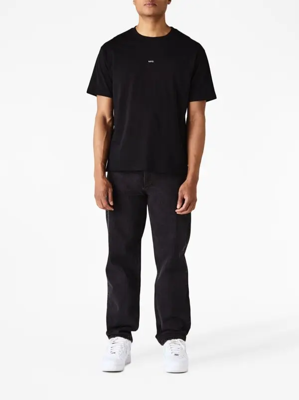 A.p.c. Contrast-stitch Straight-leg Jeans