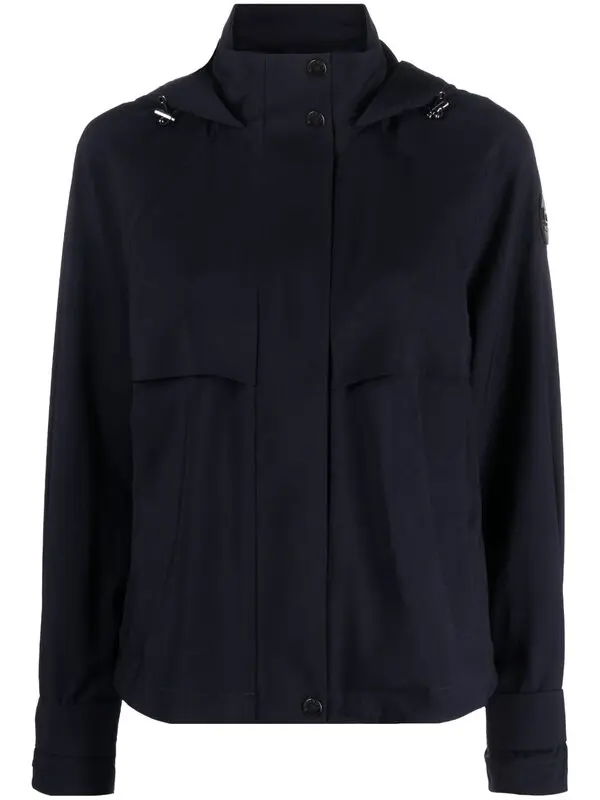 Woolrich Hooded Wool Short Parka