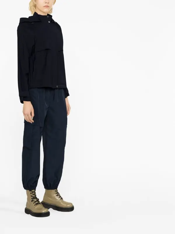 Woolrich Hooded Wool Short Parka