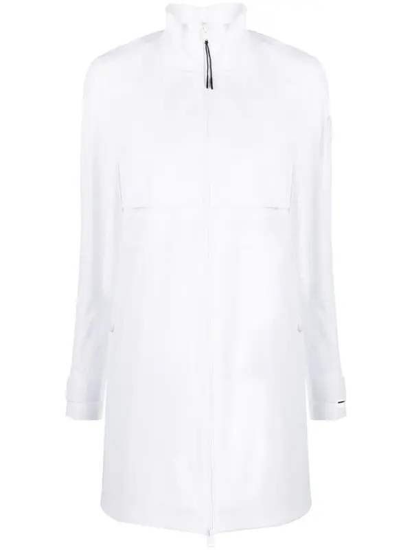 Woolrich Pequea Zip-up Parka Coat - White