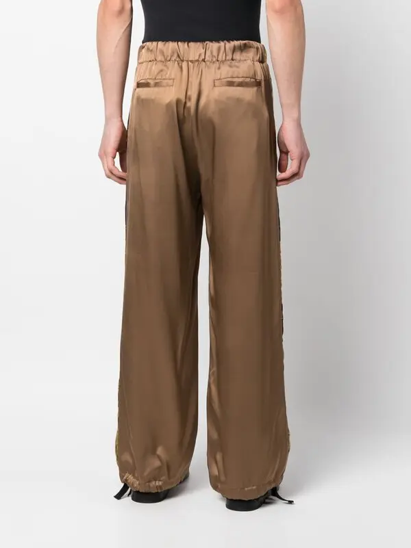 Versace Barocco-print Wide-leg Trousers